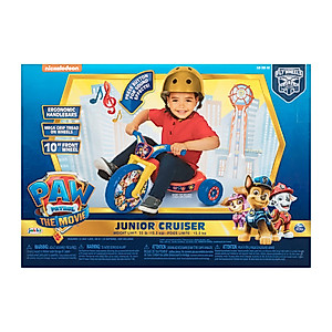 Paw Patrol Fly Wheels Paw Patrol Movie Ride-On 10" Tricycle with Sounds - Toddler Bike Trike, Ages 2-4, for Kids 33”-35” Tall and up to 35 Lbs