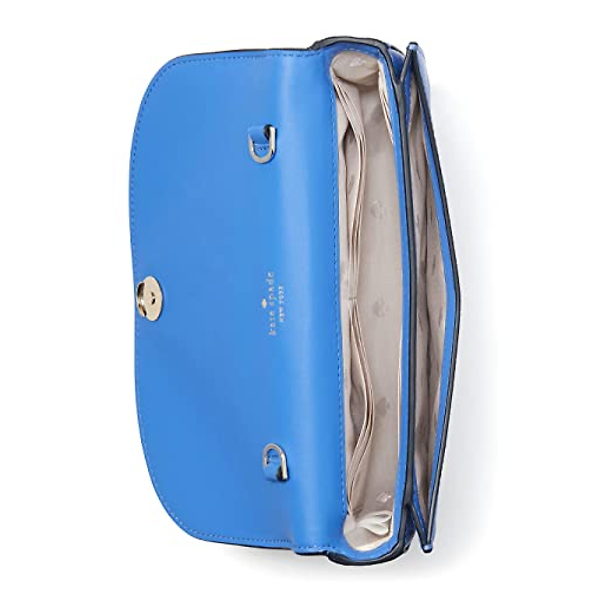 Kate Spade Kristi Leather Crossbody (Iris blue)