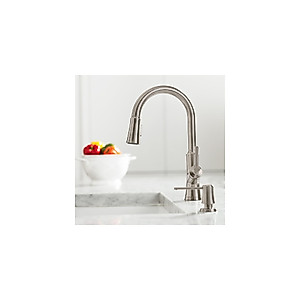 hansgrohe3-inch Bath and Kitchen Sink Soap Dispenser Transitional in Stainless Steel Optic, 04796800