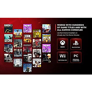 HipShotDot D-Series Tech Pack - Reusable Transparent Aim Sight Assist TV Decals - Gaming Television or Monitor Decal for FPS Video Games Compatible with PC, Xbox & PlayStation (1.0, Red)