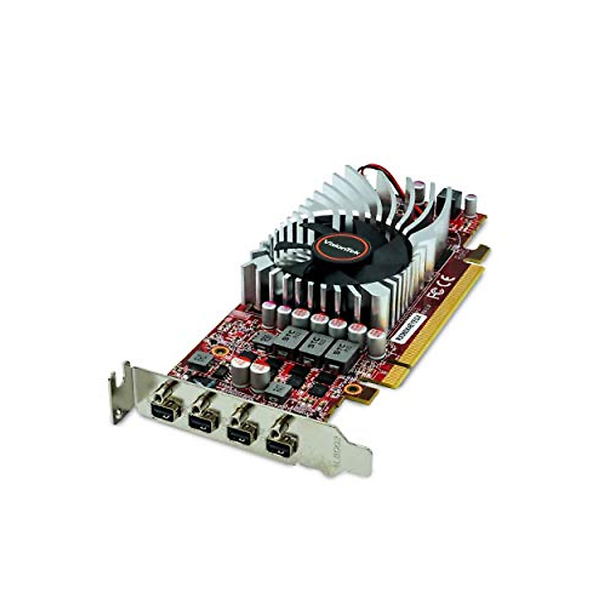 VisionTek Radeon RX 560 4GB GDDR5 4M 4K Graphics Card, 4 Mini DisplayPort, 7.1 Surround Sound, PCI Express, Low-Profile GPU, ATX & SFF - 901278