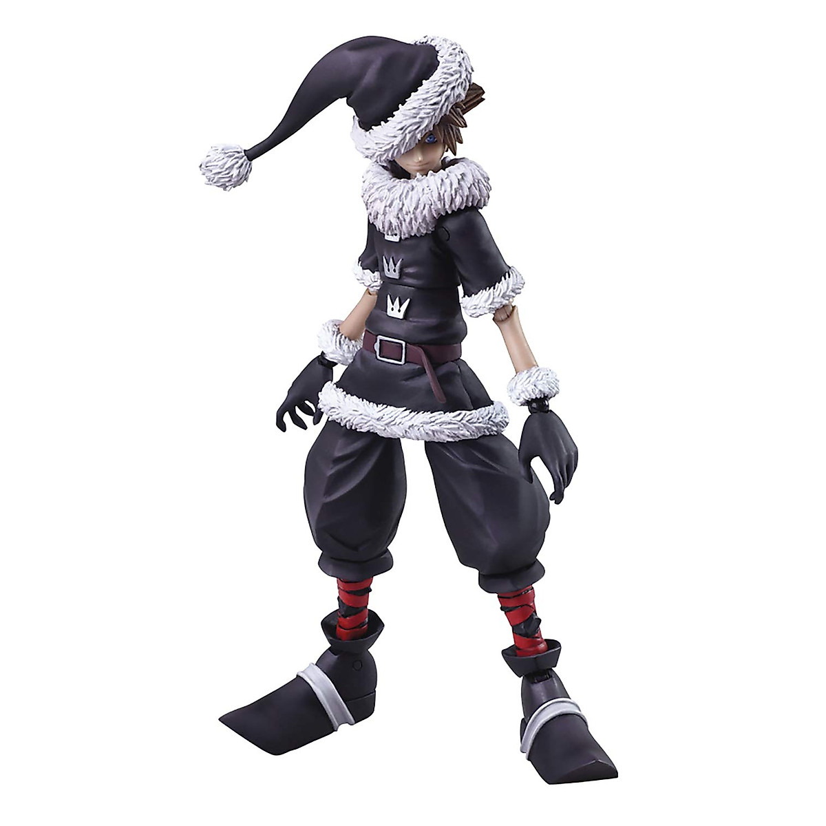 Square Enix AUG188271 Kingdom Hearts II: Bring Arts Sora (Christmas Town Version) Action Figure, Multicolor