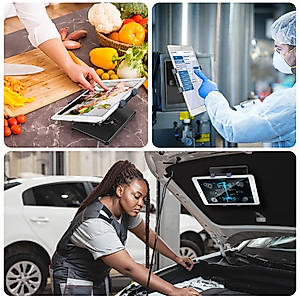 AboveTEK Universal Magnetic iPad Wall Mount, Swivel Holder, 360° Rotating Clamp Fits 6-13" Display Tablets, Strong Attach to Metal Surface on Cabinet Whiteboard Kitchen Fridge Steel Car Chasis