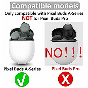 IiEXCEL Strap Memory Foam Tips Kit Compatible with Google Pixel Buds A-Series, Anti-Lost Soft Lanyard Neck Rope Cord Leash Comfortable Memory Foam Ear Tips Compatible with Pixel Buds A-Series