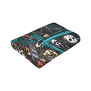 Halloween Throw Blanket Super Soft Flannel Blankets noon Break Blankets for Bedding Couch Living Room Home Decor 50"x40"