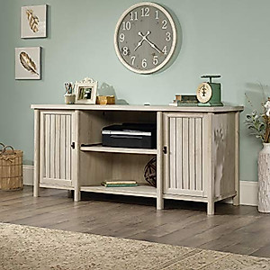 Sauder Costa Credenza, Chalked Chestnut finish