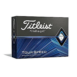 Titleist Tour Speed Golf Balls, White, (One Dozen)