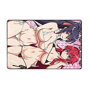 Manga High School DxD Carpet Ultra Large Anti Slip Area Rug Cozy Home Decor Floor Rug for Kids Bedroom Living Area Room Bedroom 72"X48"