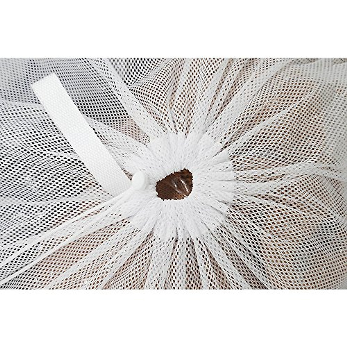 Large Mesh Drawstring Travel Laundry Bag Polyester White 1 Pack Durable,Reusable,Foldable,Heavy Duty Storage Hanging Apartment Commercial Wash Bag For Delicates Clothes,Dirty Garment,Socks,Blouse