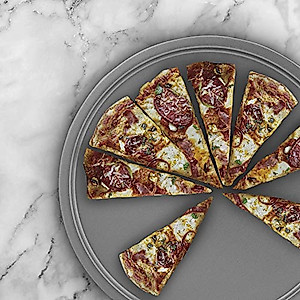 G & S Metal Products Company OvenStuff Nonstick 12” Pizza Pan, 2-Piece Set, Gray