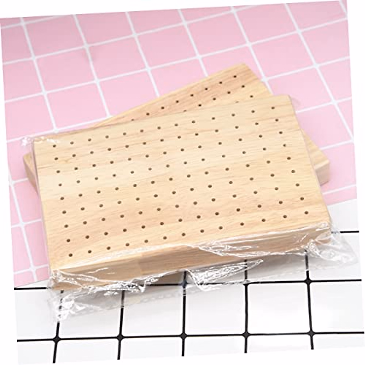 IMIKEYA Plug Board Rectangle Tray Air Drying Clay Cake Tray Wooden Lollipop Stand Chafing Dish Buffet Set Large Charcuterie Board Food Picks Holder Pick Stand Food Picks Stand Christmas