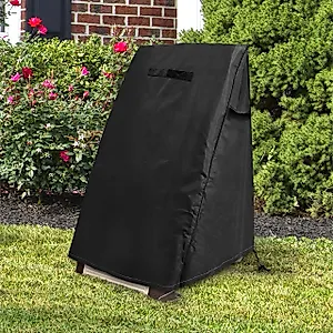 GEHENG Garden Hose Reel Cover, 420D Oxford Polyester Coated Tarp, 100% Waterproof, All Weather Use, for:Klz,Suncast,OB and More,Black.25.9" x24.8" x 34.6".