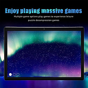 HEEPDD Tablet PC Black 10.1 Inch Tablet 8GB 256GB 100-240V for Android 12 for Reading (US Plug)