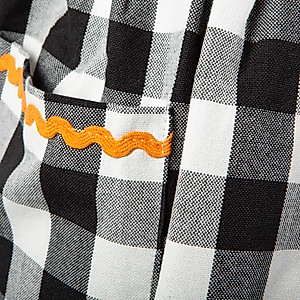 DII Halloween Cooking & Baking Collection Kitchen Accessories, Apron & Oven Mitt Set, Skeleton, 2 Piece