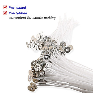 MILIVIXAY 100 Piece 10 inch Candle Wicks-Pre-Waxed-Candle Wicks for Candle Making.