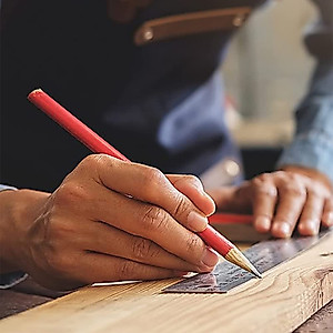 Utoolmart 300mm Yellow Base Stainless Steel Framing Square Right Angle Ruler Thicken Try Square Ruler Tools for Carpenter Engineer 1 Pcs