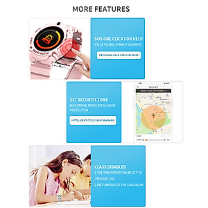 PTHTECHUS 4G Smart Watch Phone for Children - Kids Smartwatch with WiFi, Dail, Voice Messages & Video Calls, GPS Location, SOS, Camera and Pedometer for Boys Girl Present