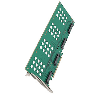 X16 Disk Array Extension, Drive Free Easy to Install Portable Nvme Pcie Card for 2.5in U.2 NVMe SSD‑SFF‑8639 PCIe Adapter