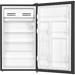 Keystone Energy Star 3.3-Cu. Ft. Single-Door Small Refrigerator with Full-Width Freezer Compartment, Compact Drink and Snack Mini Fridge for Dorm Room, Bedroom, Apartment, and Office in Black