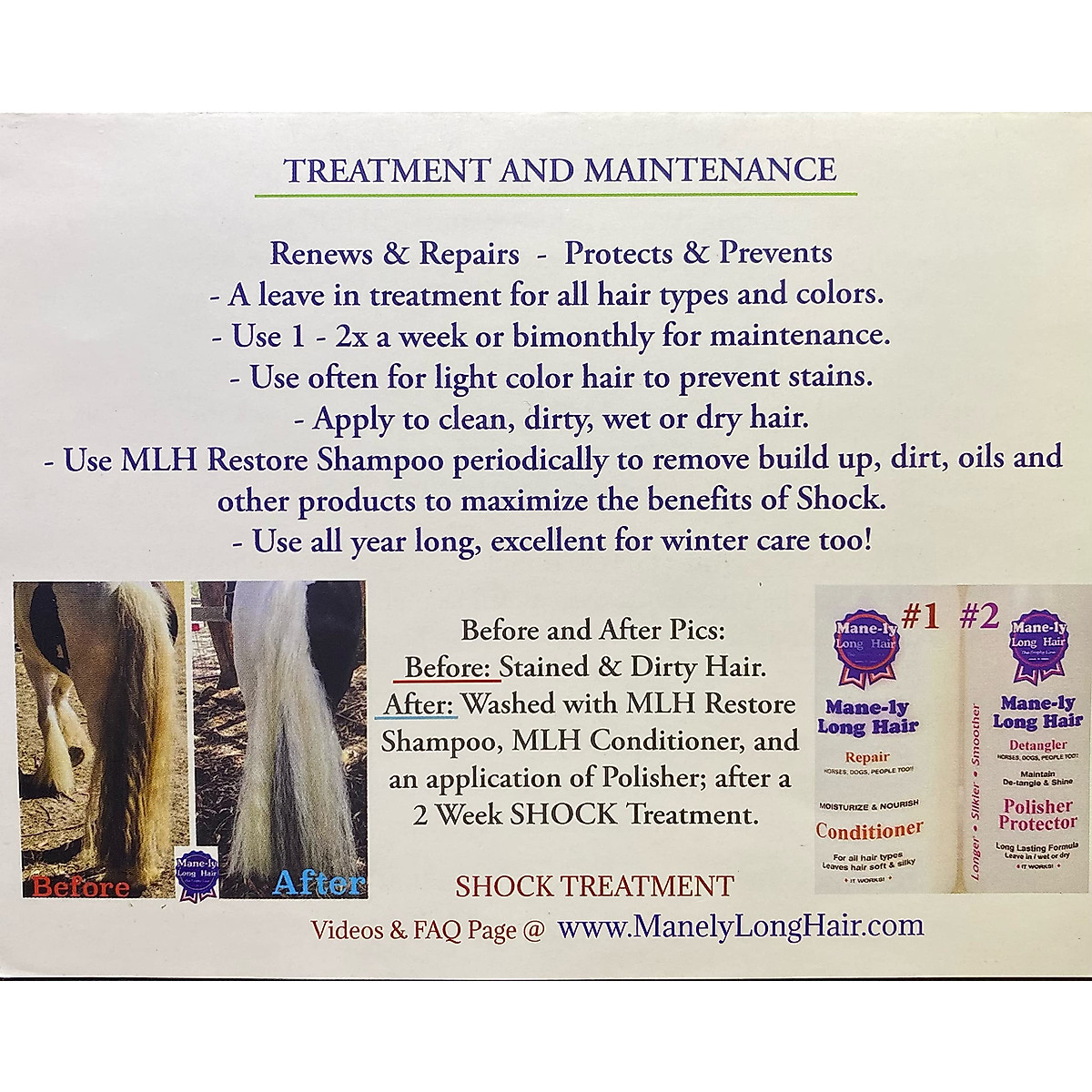 Mane-ly Long Hair SHOCK! Treatment