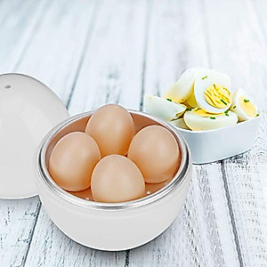 Microwave Steamer for 4 Eggs and Electric Egg Boiler Quick and Poacher,Egg Boiler, Egg Molds for Home Kitchen Utensils Kitchen Accessory