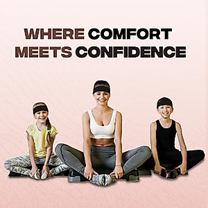 Stretchy Headbands - Yoga Headband - Sports Headbands - 2-Inch Wide Black Headband - 20 Pack Cotton Headbands by CoverYourHair