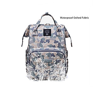 Starte Camo Diaper Bag Backpack, Large Multifunction Waterproof Travel Backpacks for Mom/Dad with Insulated Pockets&Stroller Straps,Durable Maternity Baby Nappy Bags