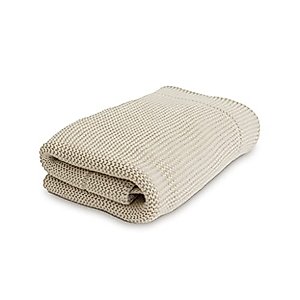 Natemia Knitted Baby Receiving Blanket, Ultra Soft Organic Cotton 30”x 40” Stroller and Nap Time Toddler Blanket