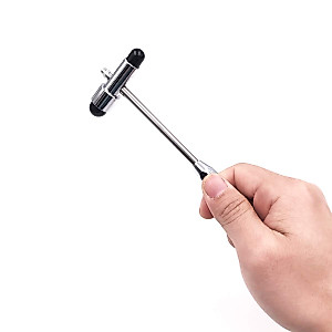 FLYH Buck Neurological Hammer, Tromner Reflex Hammer with Needle and Brush, for Neurologic Reflex Diagnosis and Testing