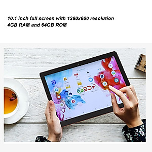 10.1 Inch 1280x800 100-240V Dual SIM Dual Standby HD Tablet for Home Use US Plug