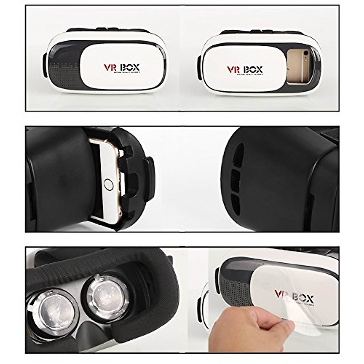 3D Virtual Reality VR Glasses Box 2 Headset Helmet for iPhone Samsung Galaxy S6