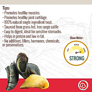 Best Dog Chews Cow Hooves - 100% Natural Delicious Protein Long Lasting Dog Treats Great Alternative to Bully Sticks or Rawhide, Dental Chew for Small, Medium, Large Breeds and Puppies (6 Count)