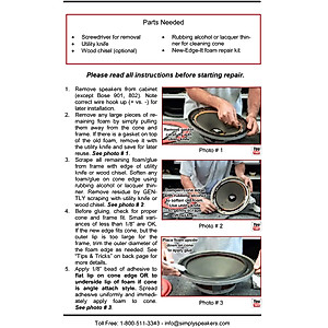 Rockford Fosgate 12 Inch Foam Speaker Repair Kit FSK-12 Rockford (Pair)