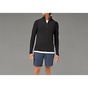 Lululemon Athletica Mens Metal Vent Tech 12 Zip Long Sleeve Shirt (Black, XL)