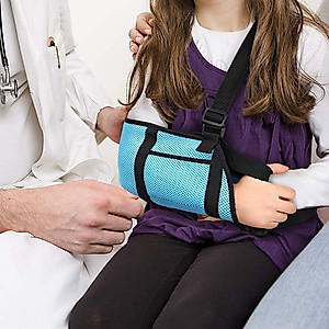 Arm Sling for Children, Kids Arm Support with Waistband Under 6 Years Old Shoulder Immobilizer and Storage Pockets for Toddler Broken Arm, Elbow, Wrist Support and Injury Recovery Arm Sling for Shoulder Injury