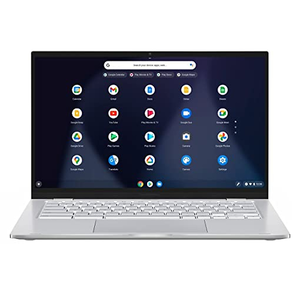 ASUS - 14" Chromebook - Intel Core M3-8100Y - 8GB Memory - 64GB eMMC - Backlit Keyboard - WiFi 6 - Silver