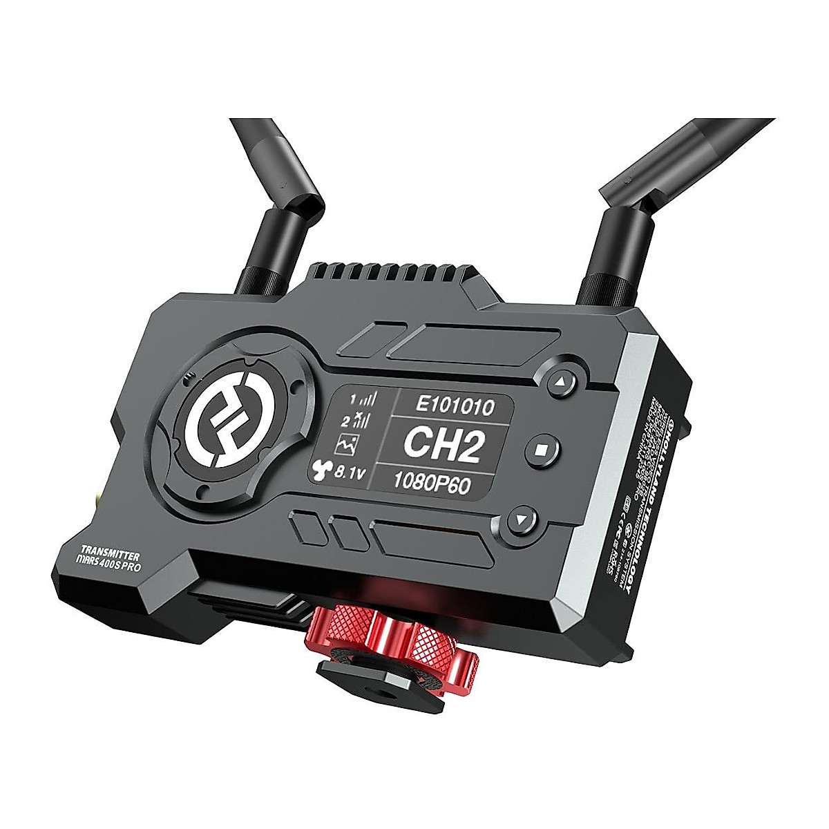 Hollyland Mars 400S PRO SDI/HDMI Wireless Video Transmission System with Koah Triple Shoe Bracket, and Koah 2-Pack Sony NP-F570 Rechargeable 3350mAh Battery and Dual USB-C LCD Charger Bundle (4 Items)