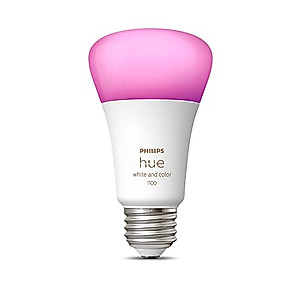 Philips Hue A19 LED Color Smart Bulb Starter Kit (75W 2021 Version), Compatible with Alexa, Apple HomeKit & Google Assistant, White and Color Ambiance (16 Million Colors), 4 Bulbs
