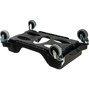 Carlisle FoodService Products TrimLine Plastic Dolly, 15-23 Gallons, Black