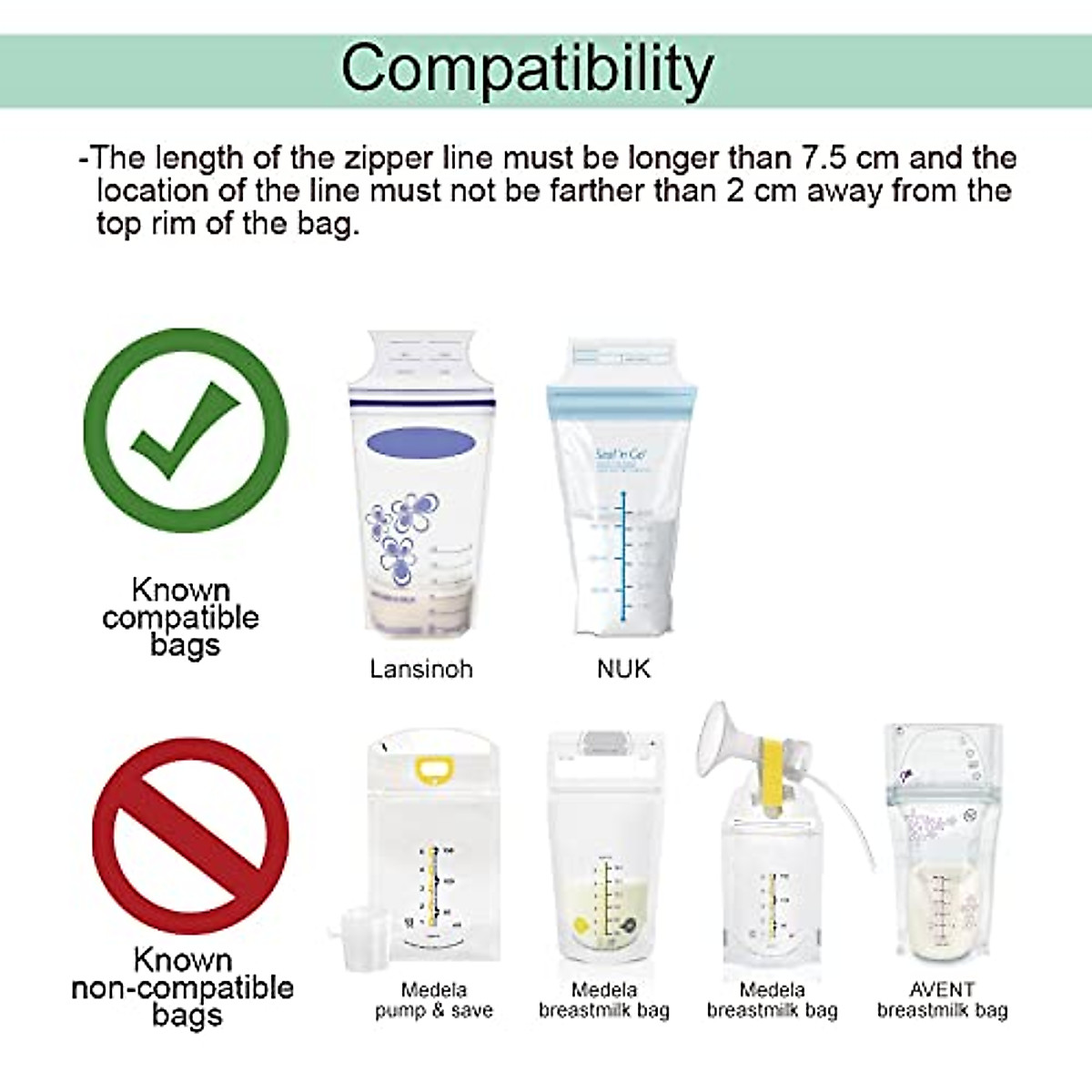 Maymom Breastmilk Storage Bag Adapters Compatible with Spectra S1, S2 Pumps ; 2 Duckbill Valves Included; Clear BPA Free Material; Boiling Water OK; Do Not Use Microwave or Steamer Bag to Sanitize