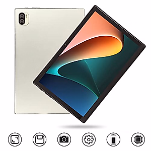 CHICIRIS Tablet PC, Tablet 6G RAM 256G ROM Dual Speakers for Home for Travel (US Plug)