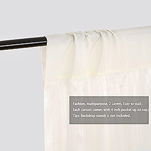 Tulle Backdrop Curtains Ivory Sheer Backdrop 5ftx7ft Tulle Background Curtain Tulle Drapes Curtains Photo Backdrop