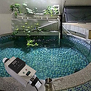 AYCHLG 3KW 240V Mini Swimming Pool Heater Built-in Circulating Water Pump Control System,for Above Ground Pools,Swimming Pools, SPA Pools, and Bathtubs,Needs Electrician to Wired to GFCI