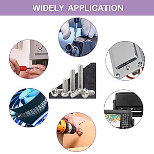 MroMax 3Pcs M8 x 80mm Pan Head Phillips Machine Screws, 304 Stainless Steel 18-8, Fully Thread, Metric Silver Gray Cross Head Screws Bolts