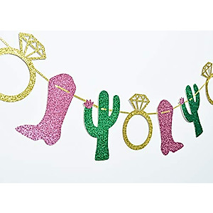 Cacti, Rings, and Cowboy Boots Garland, Bachelorette Party Garland, Final Fiesta Banner, Last Fiesta Banner, Final Rodeo Bachelorette Party Decorations