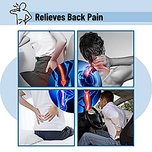Mr. Pen- Lumbar Support Pillow, Memory Foam Lumbar Pillow, Car Lumbar Support, Office Chair Back Cushion, Chair Pillow, Desk Chair Back Support
