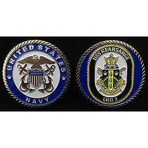 USS Kearsarge LHD 3 (Officer) Challenge Coin