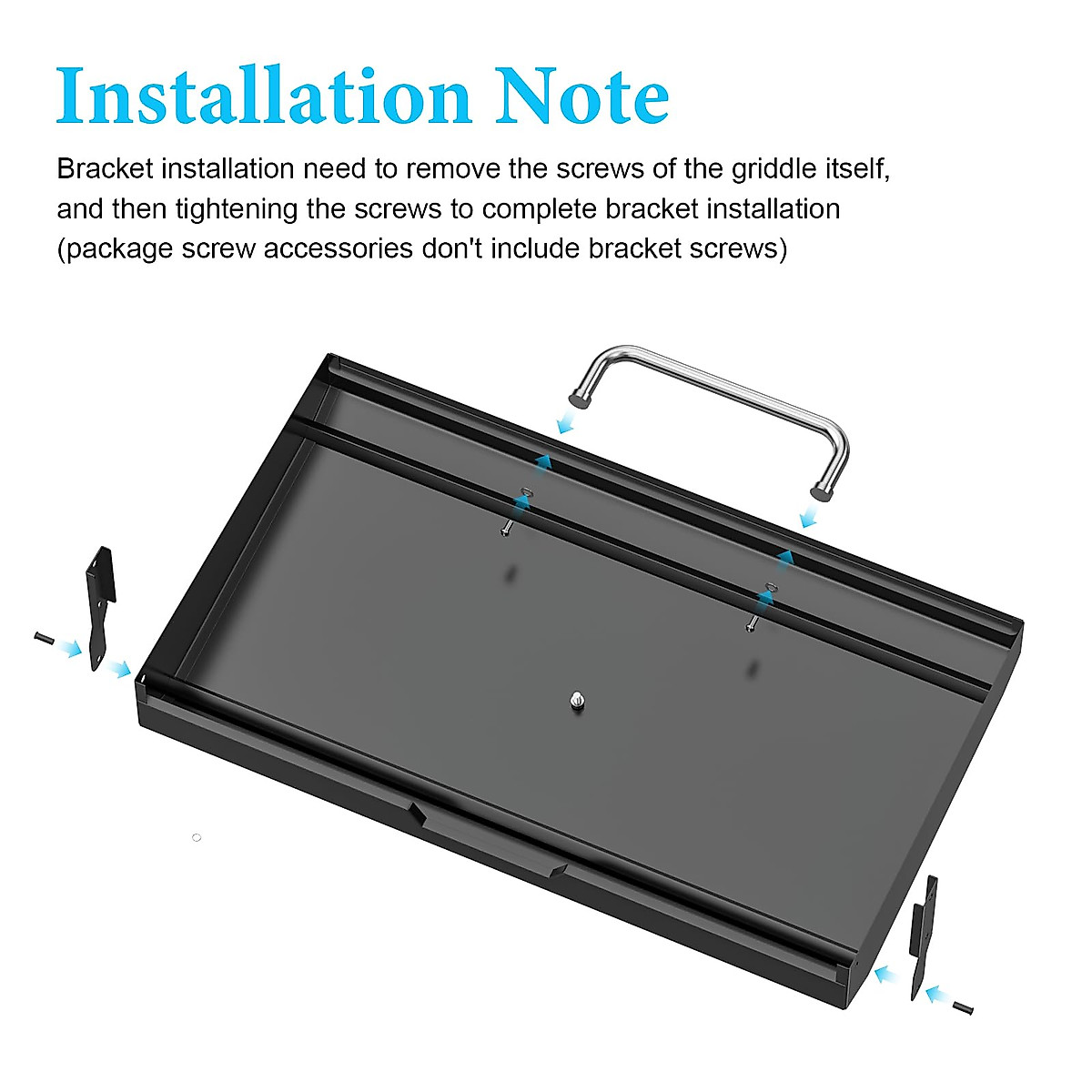 Outspark Hinged Lid for Blackstone 36 Inch Griddle Hard Cover Hood for Blackstone 1554 1818 1825 1836 1863 36'' Griddle with Grill Cover and Temperature Gauge Black