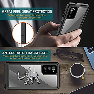 ANTSHARE for Samsung Galaxy Note 20 Case Waterproof, Built in Screen Protector 360° Full Body Heavy Duty Protective Shockproof IP68 Underwater Case for Samsung Galaxy Note 20 6.7inch