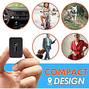 Zeerkeer Mini GPS Tracker for Vehicles Hidden Magnetic Mini GPS Locator Real-time Anti-Theft Micro GPS Tracking Device with App for Cars, Kids, Elderly, Wallet, Luggage